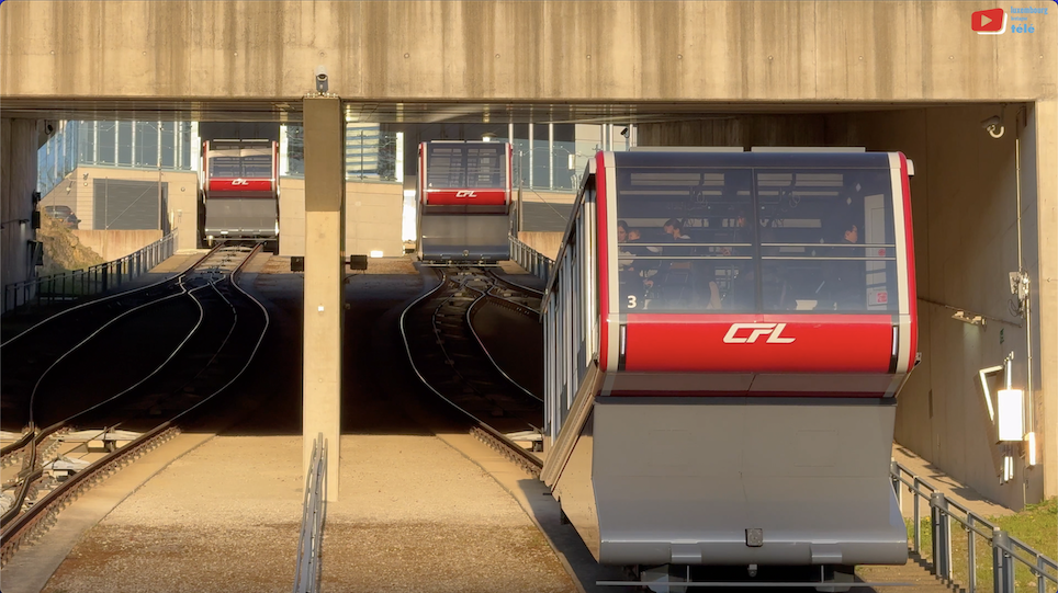 Luxembourg | Le Funiculaire Pfaffenthal-Kirchberg Luxembourg Bretagne Télé
